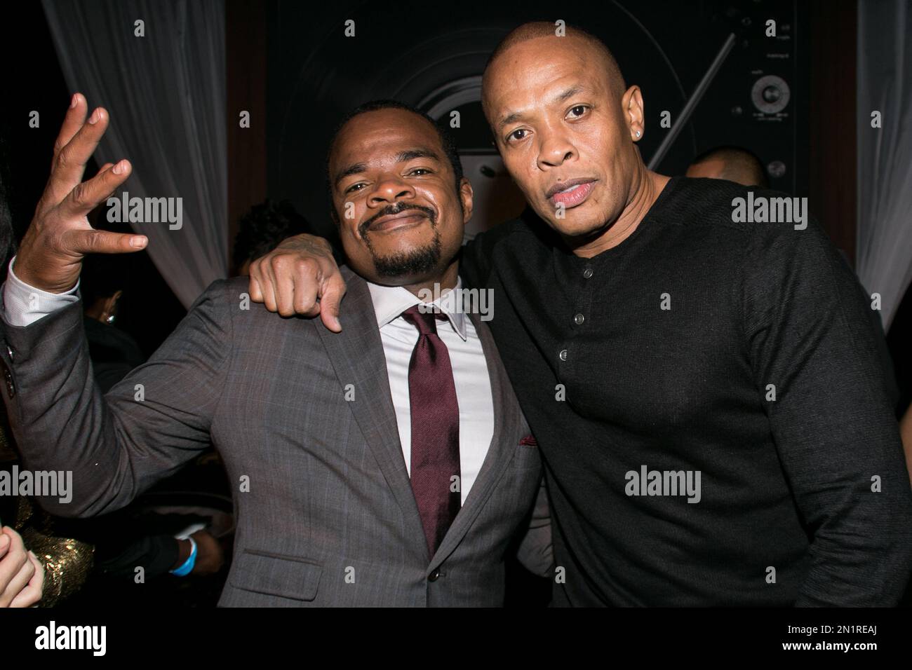 Director F. Gary Gray, left, and Dr. Dre attend the Los Angeles ...