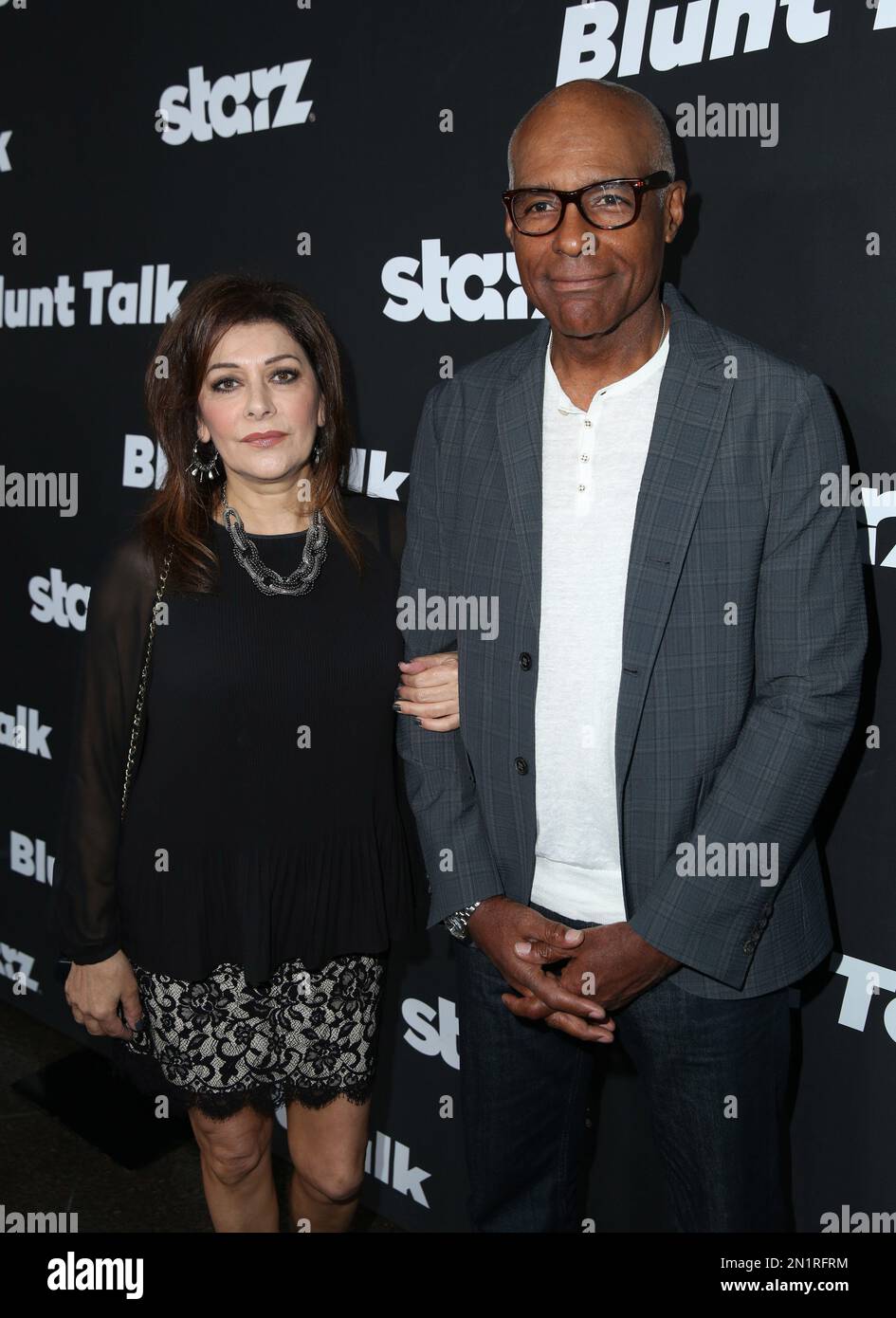 Marina Sirtis, left, and Michael Dorn arrive at the Los Angeles ...