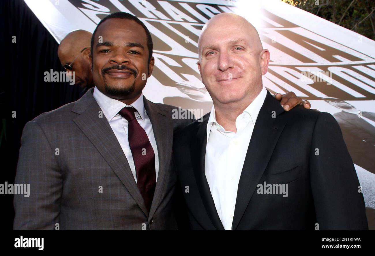 Director F. Gary Gray, left, and producer Scott Bernstein arrive at the ...