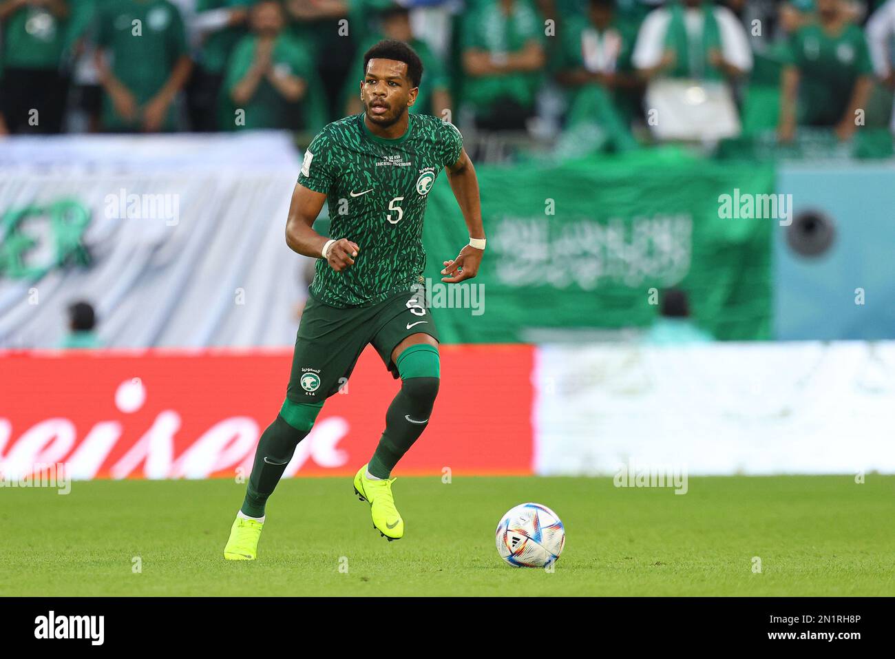 Ali Albulayhi during the FIFA World Cup Qatar 2022 Group C match ...