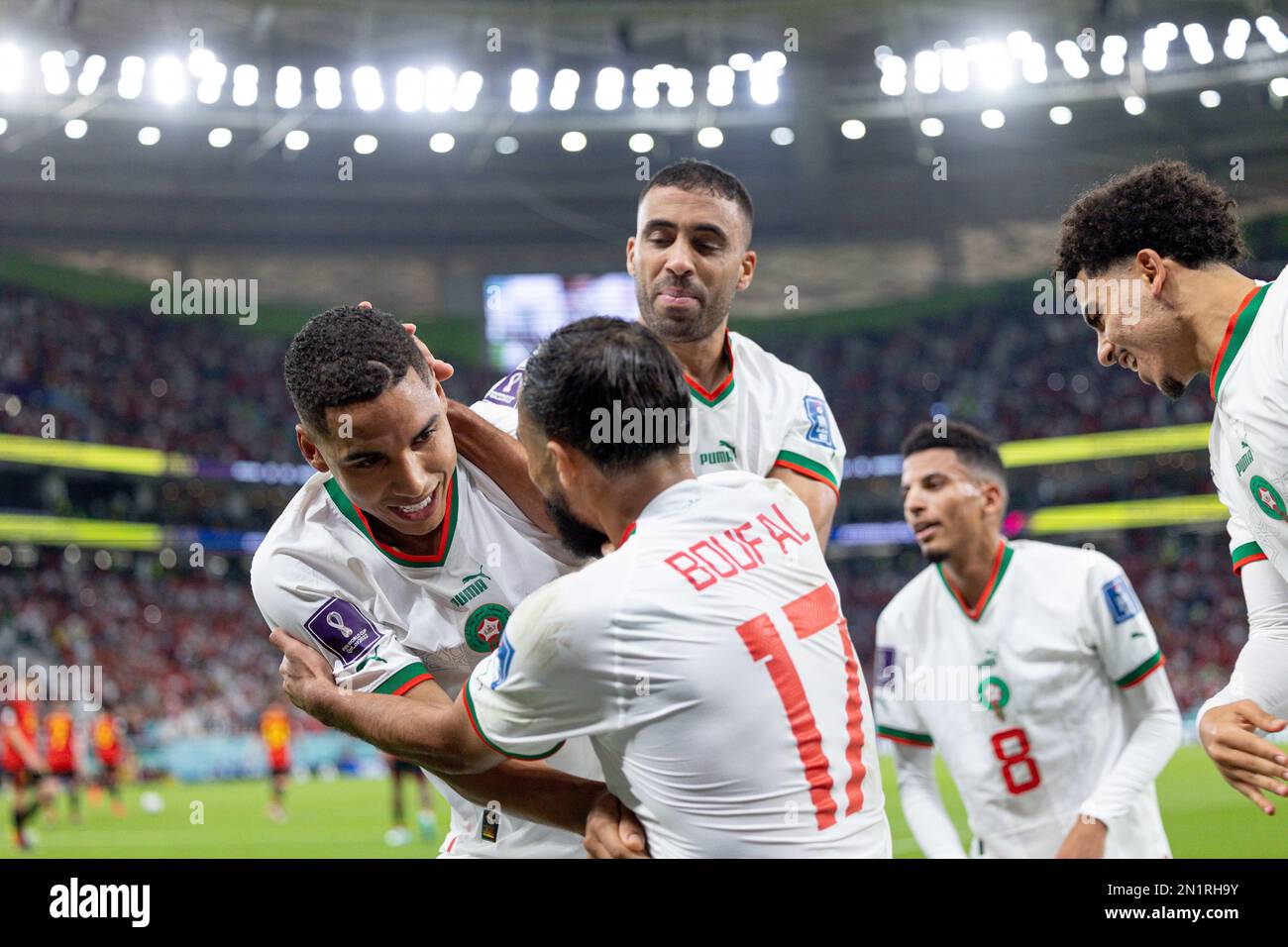 Abdelhamid Sabiri during the FIFA World Cup Qatar 2022 Group F match ...