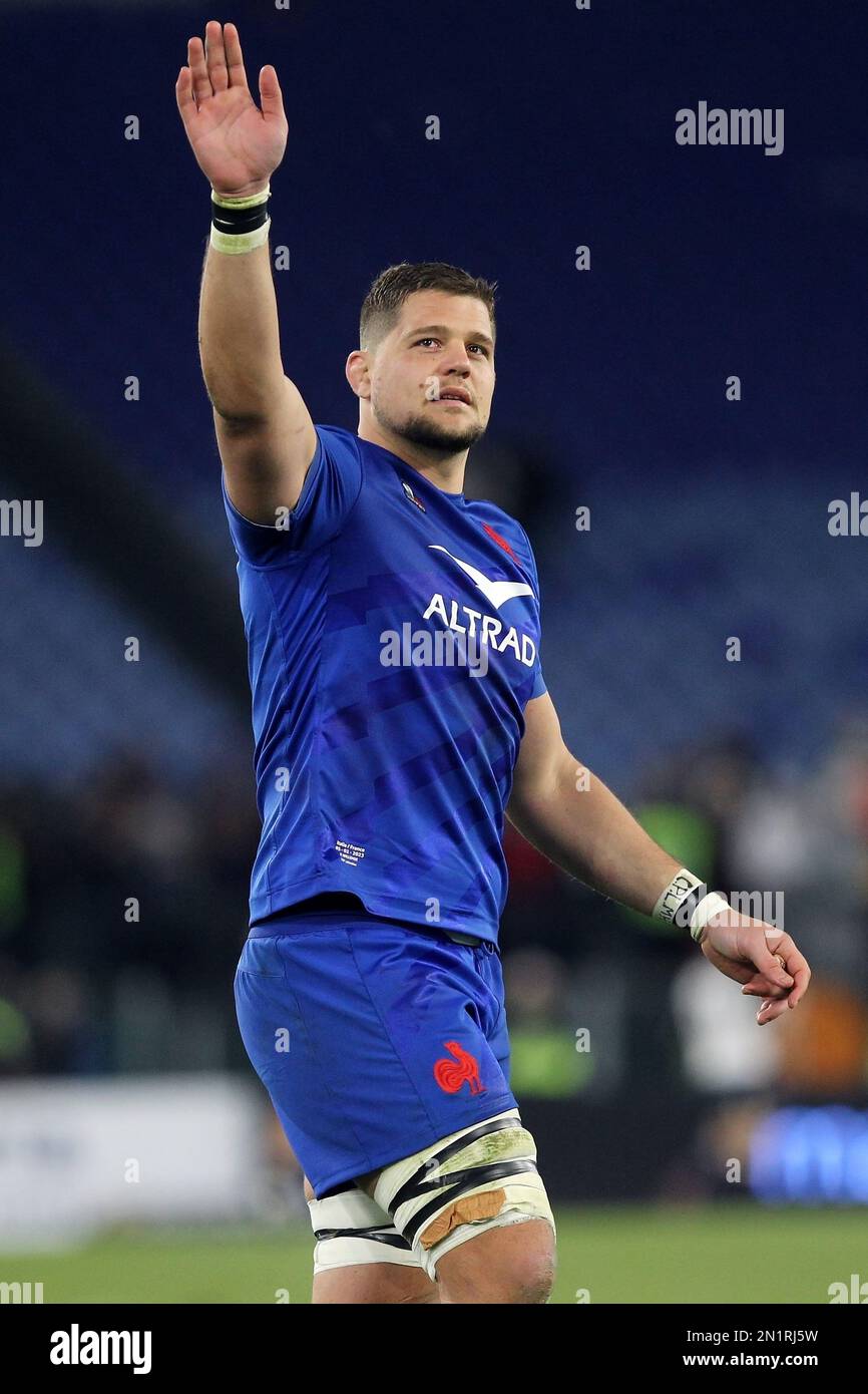 Paul Willemse of France greets his supporters at the end of the 2023 ...