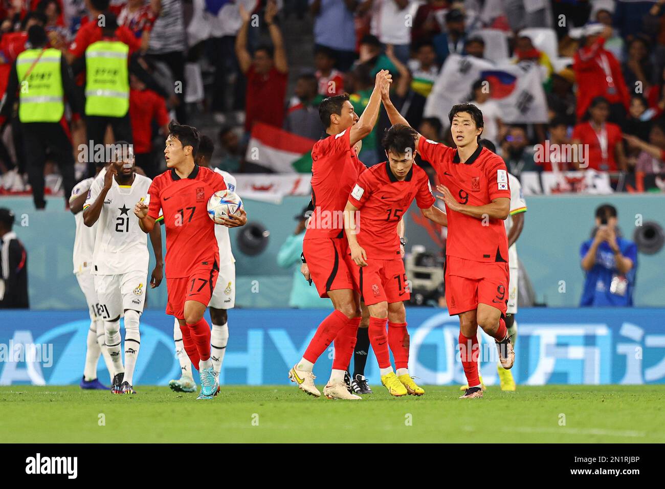 AL RAYYAN, QATAR - NOVEMBER 28: Guesung Cho during the FIFA World Cup ...