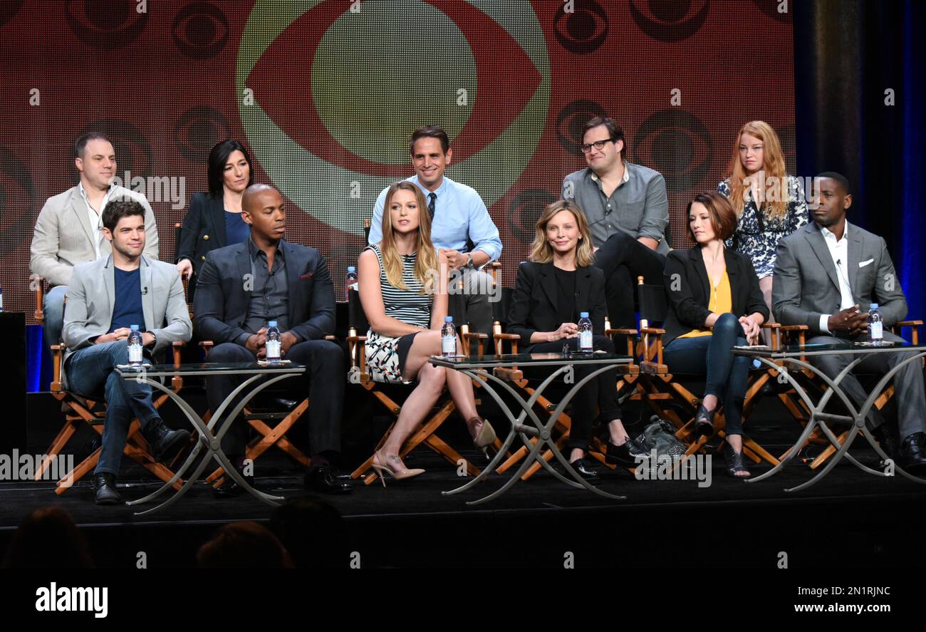 Jeremy Jordan, from bottom left, Mehcad Brooks, Melissa Benoist ...