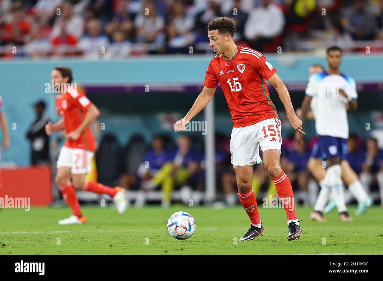 DOHA, QATAR - NOVEMBER 25: Ethan Ampadu during the FIFA World Cup Qatar ...
