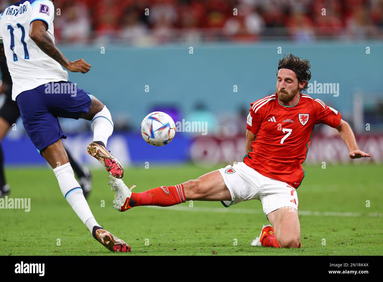 DOHA, QATAR - NOVEMBER 25: Joe Allen during the FIFA World Cup Qatar ...