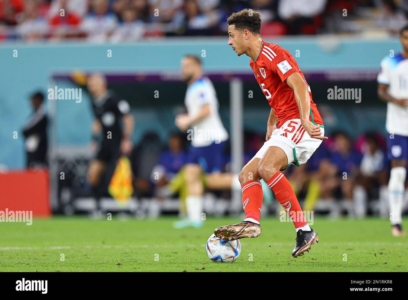 DOHA, QATAR - NOVEMBER 25: Ethan Ampadu during the FIFA World Cup Qatar ...