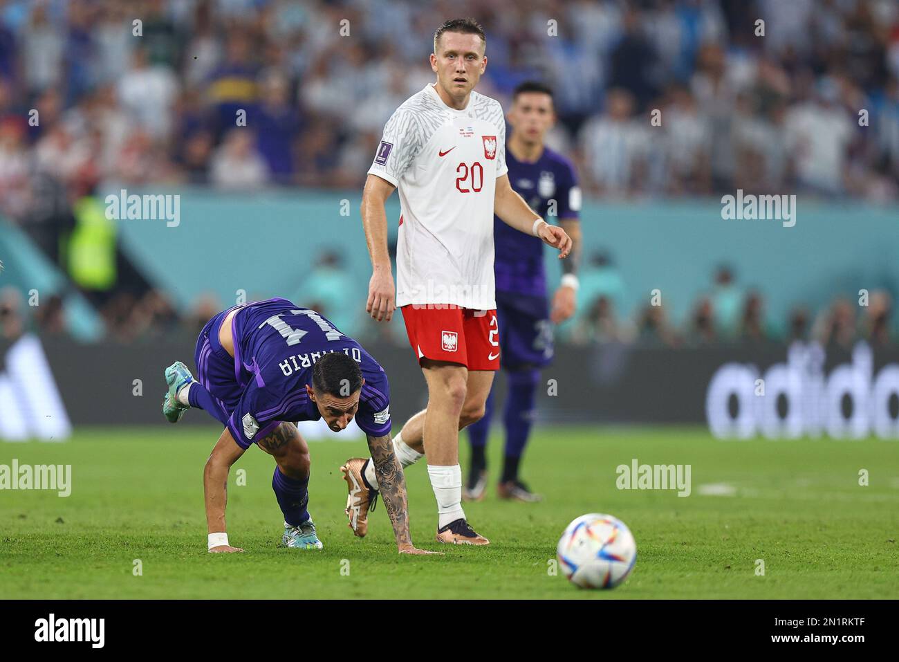 DOHA, QATAR - NOVEMBER 30: Piotr Zielinski, Angel Di Maria during the ...