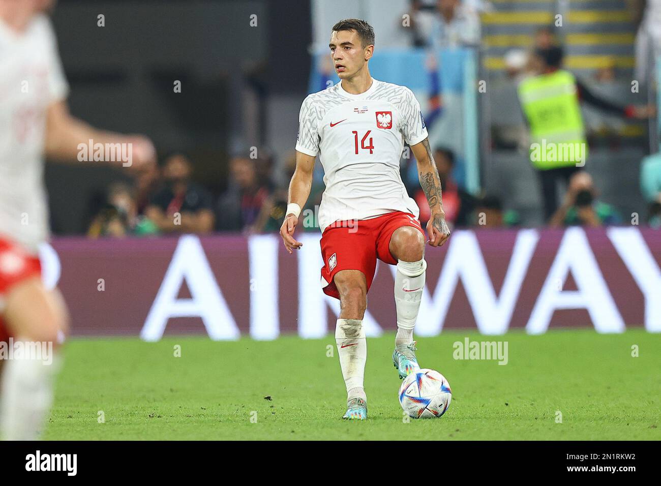 DOHA, QATAR - NOVEMBER 30: Jakub Kiwior during the FIFA World Cup Qatar ...