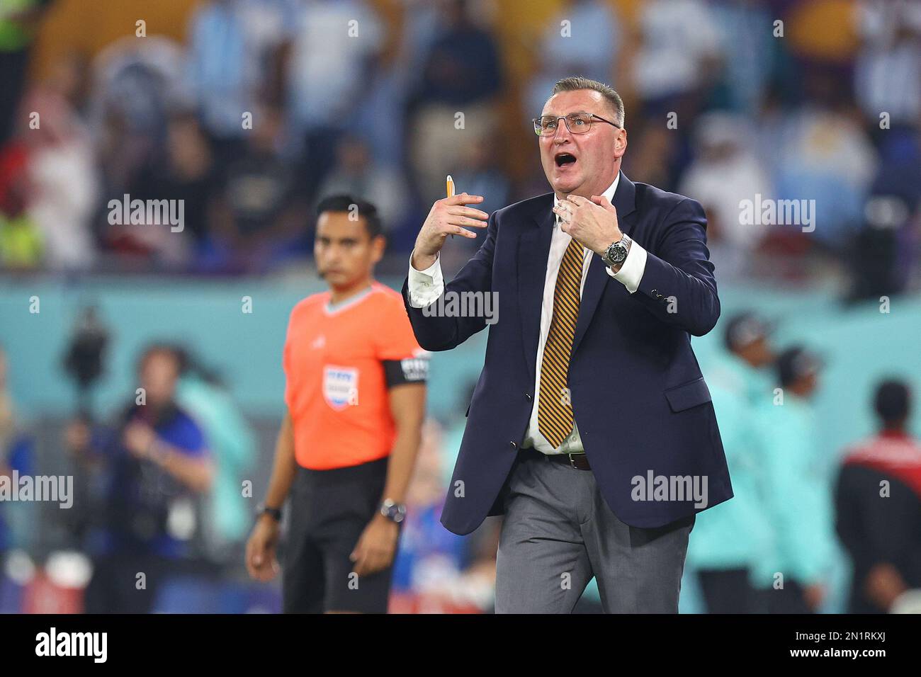 DOHA, QATAR - NOVEMBER 30: Czeslaw Michniewicz during the FIFA World ...