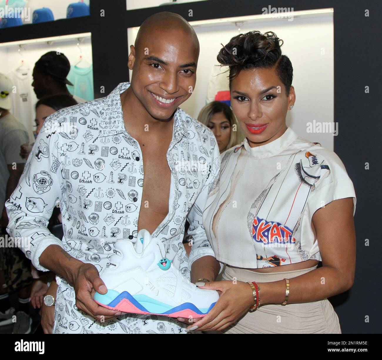Event host Dorion Renaud and Laura Govan seen at Fila X Pink+Dolphin ...