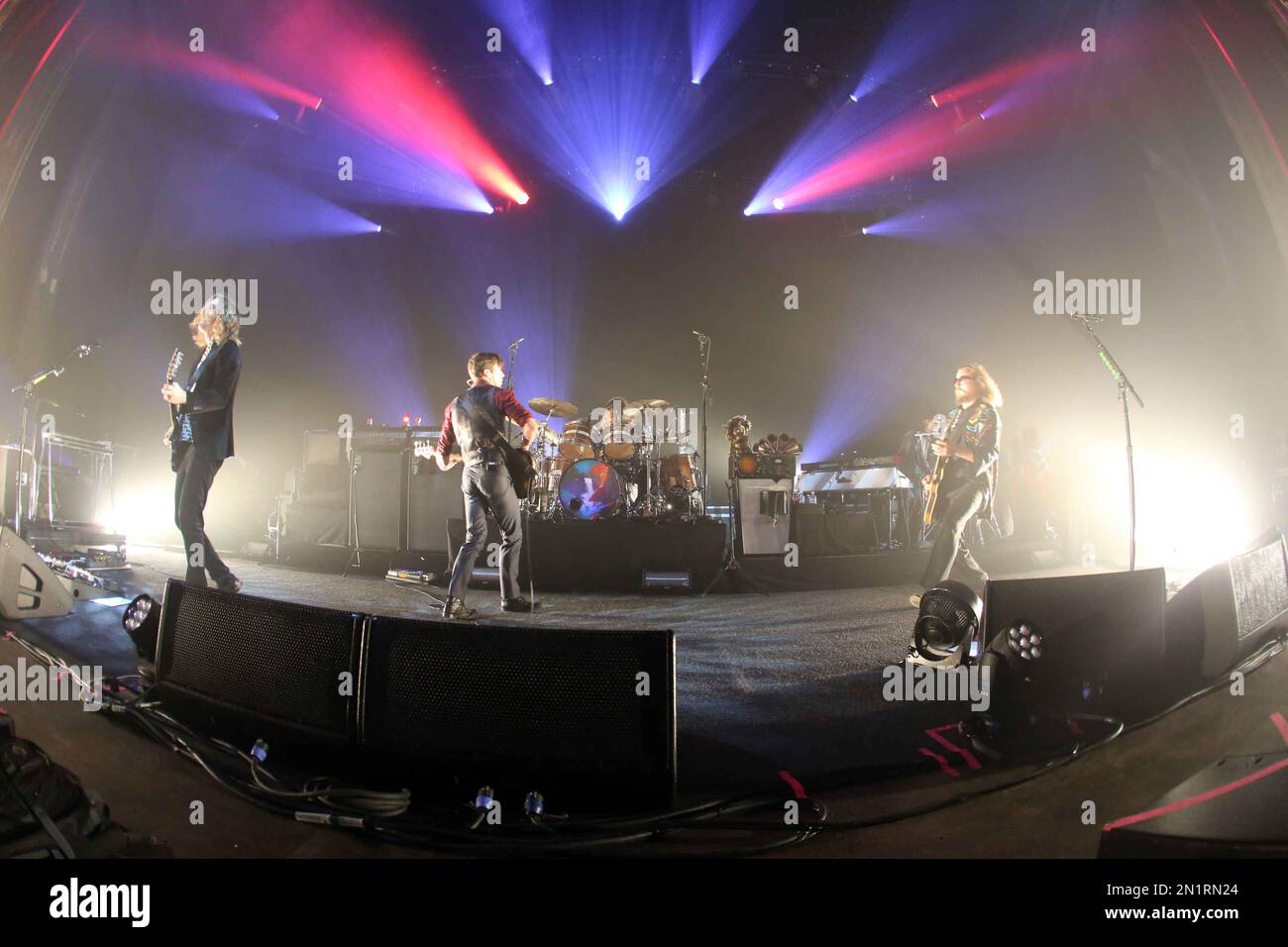 Jim James, Tom Blankenship, Patrick Hallahan, Bo Koster and Carl ...