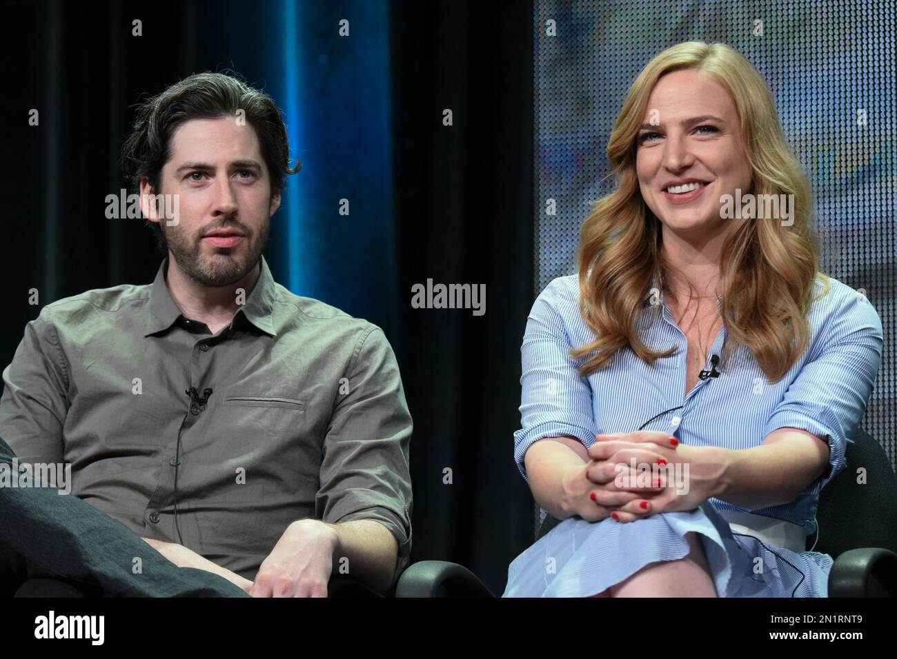 Director Jason Reitman, left, and producer Helen Estabrook participates ...