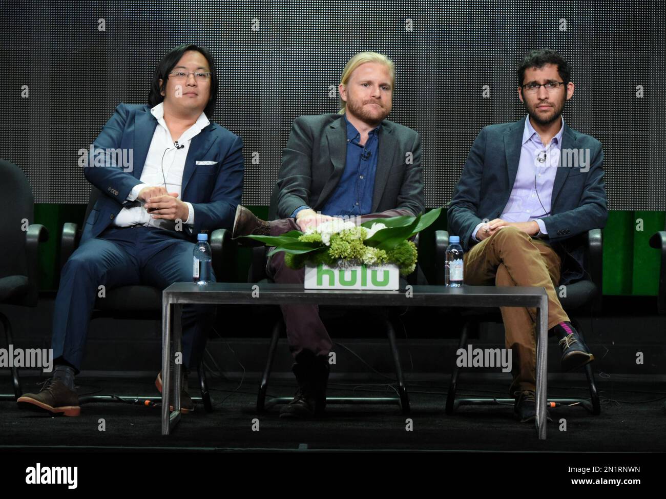Freddie Wong, from left, Ben Walker and Anthony Burch participate in ...