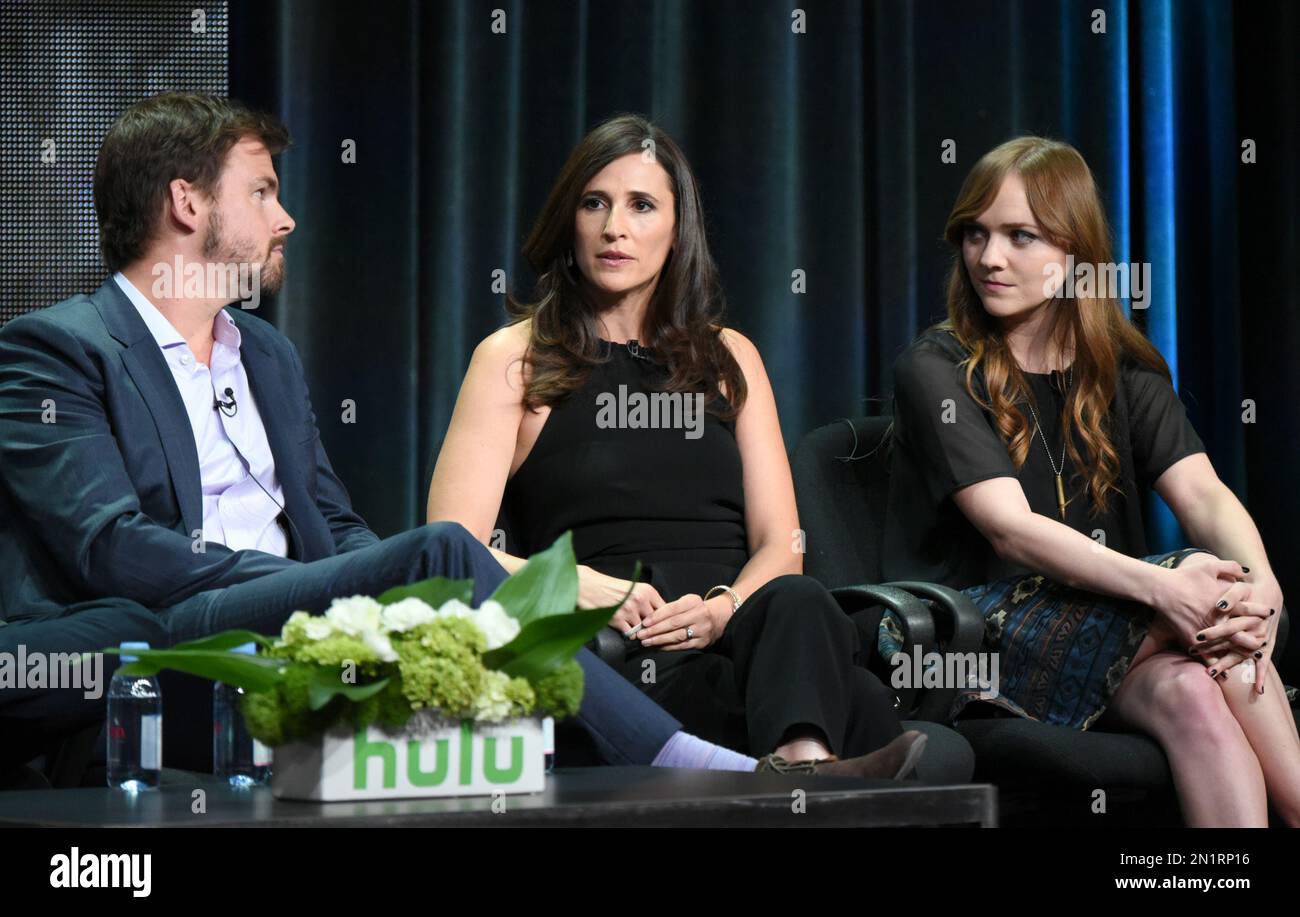 Tommy Dewey, from left, Michaela Watkins and Tara Lynne Barr ...