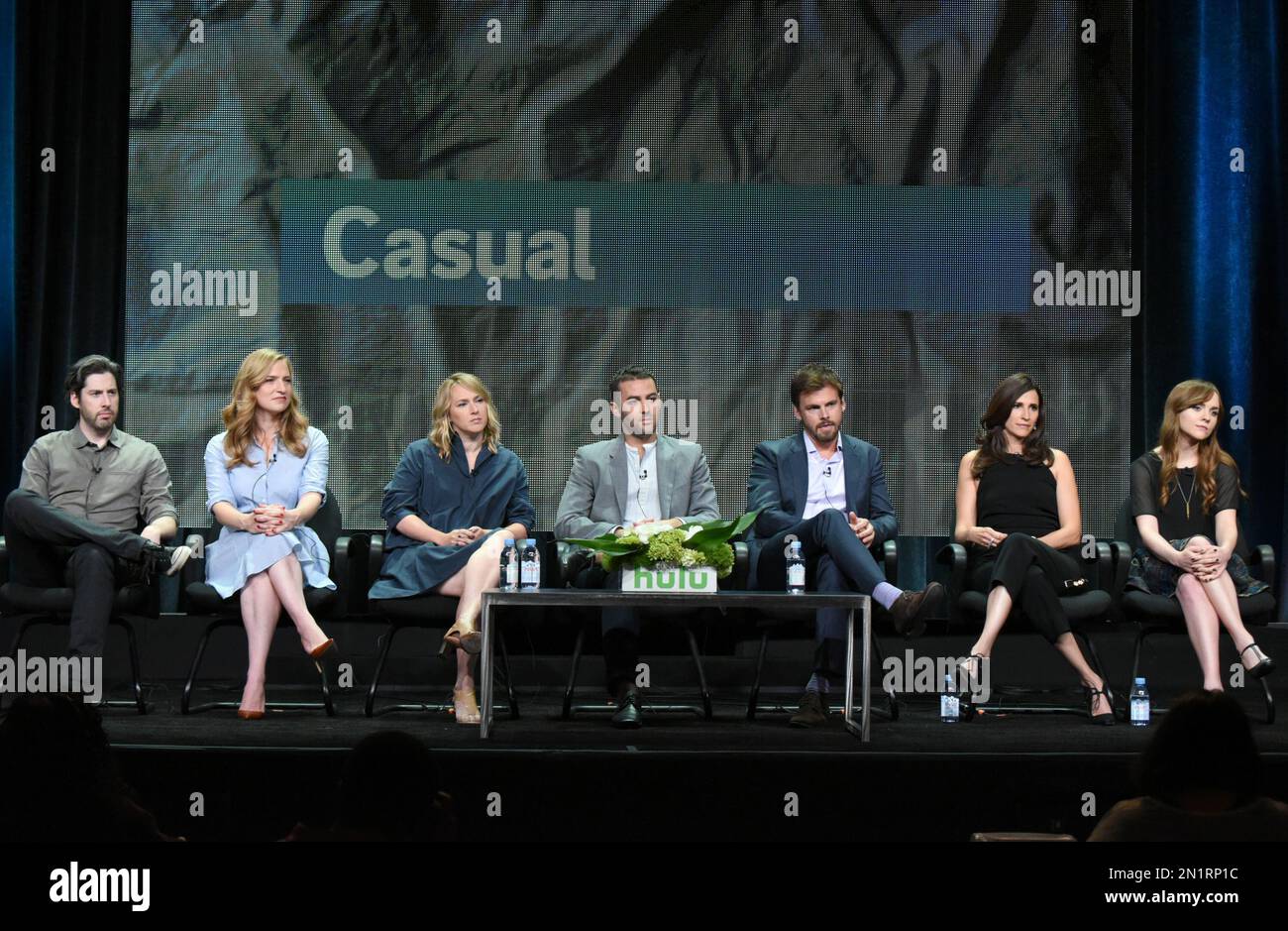 Director Jason Reitman, from left, executive producers Helen Estabrook ...