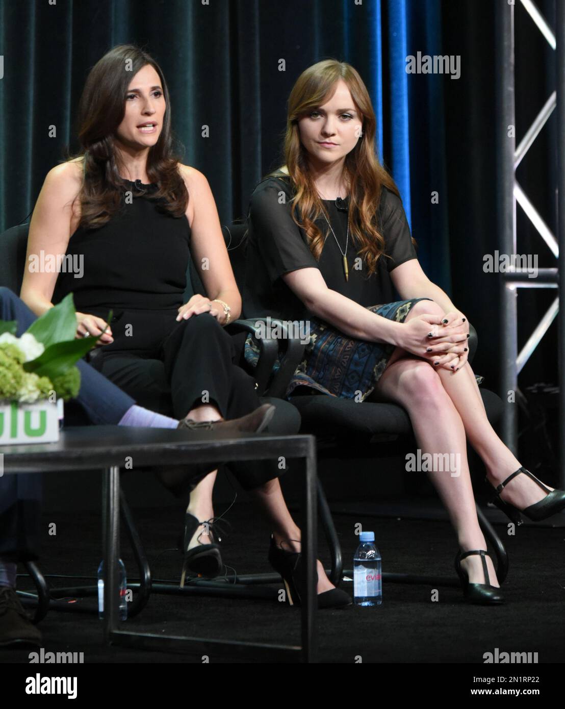 Michaela Watkins, left, and Tara Lynne Barr participate in the "Casual ...