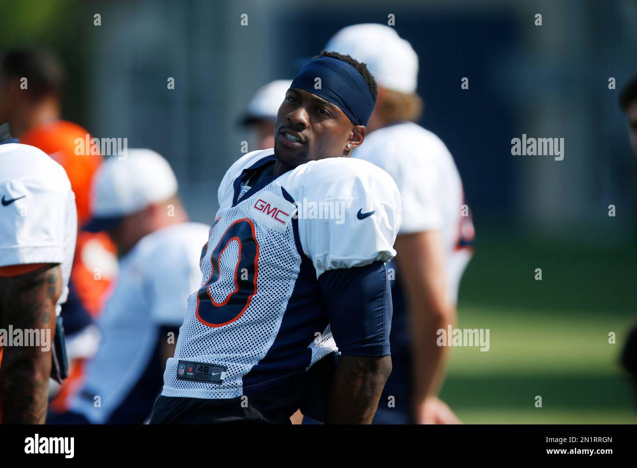 Denver Broncos wide receiver Emmanuel Sanders (10) during a morning ...