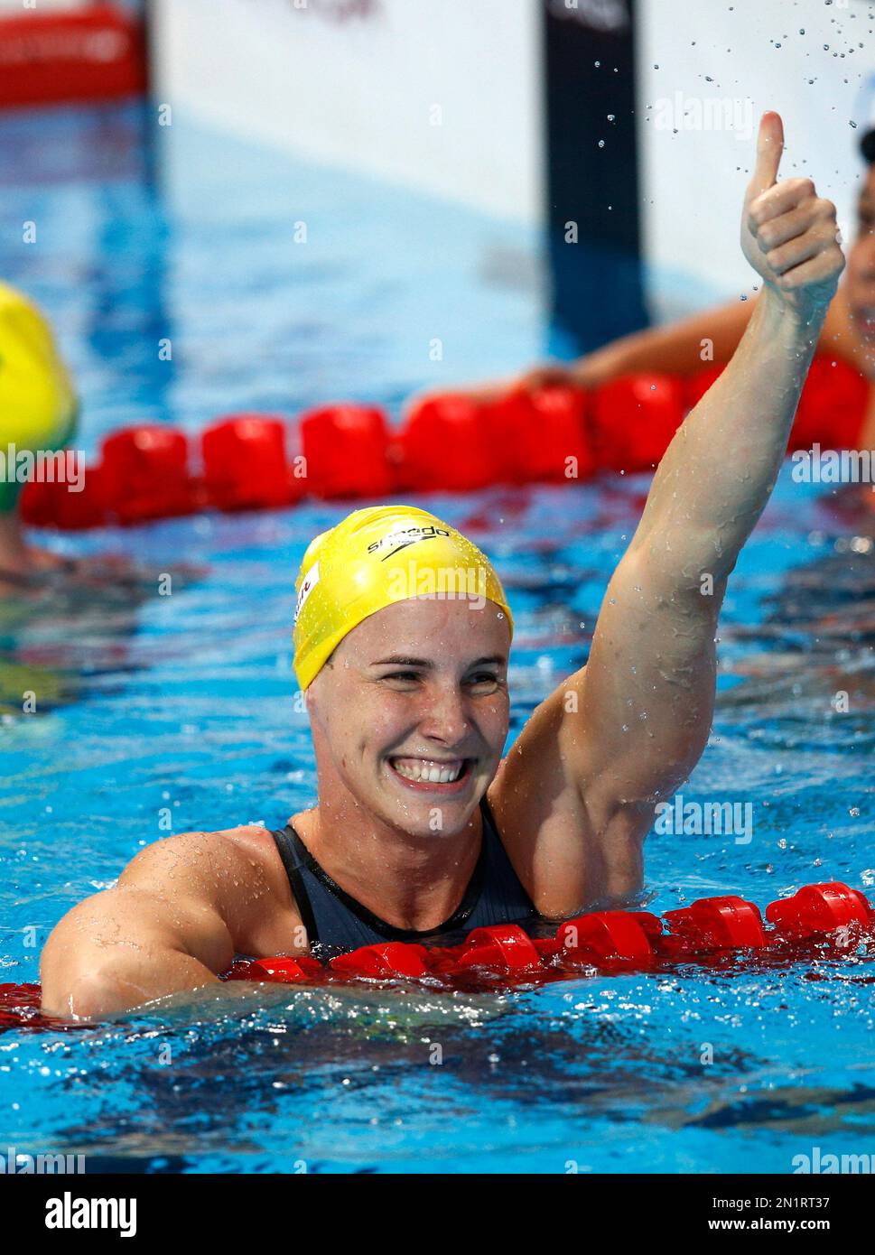 Australia's Bronte Campbell celebrates after winning the gold medal in ...