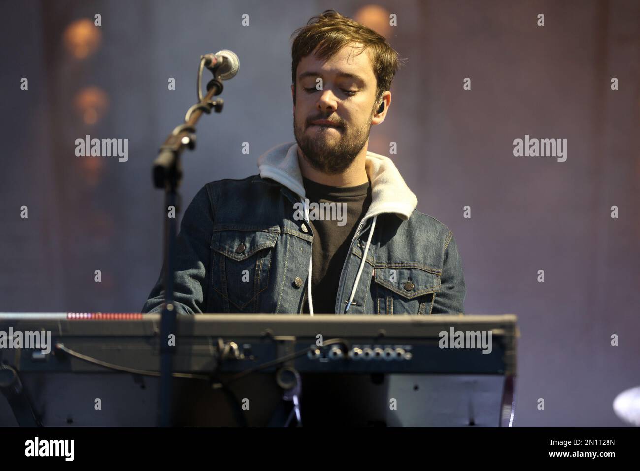 Ben Lovett of Mumford & Sons performs at Outside Lands Music Festival ...