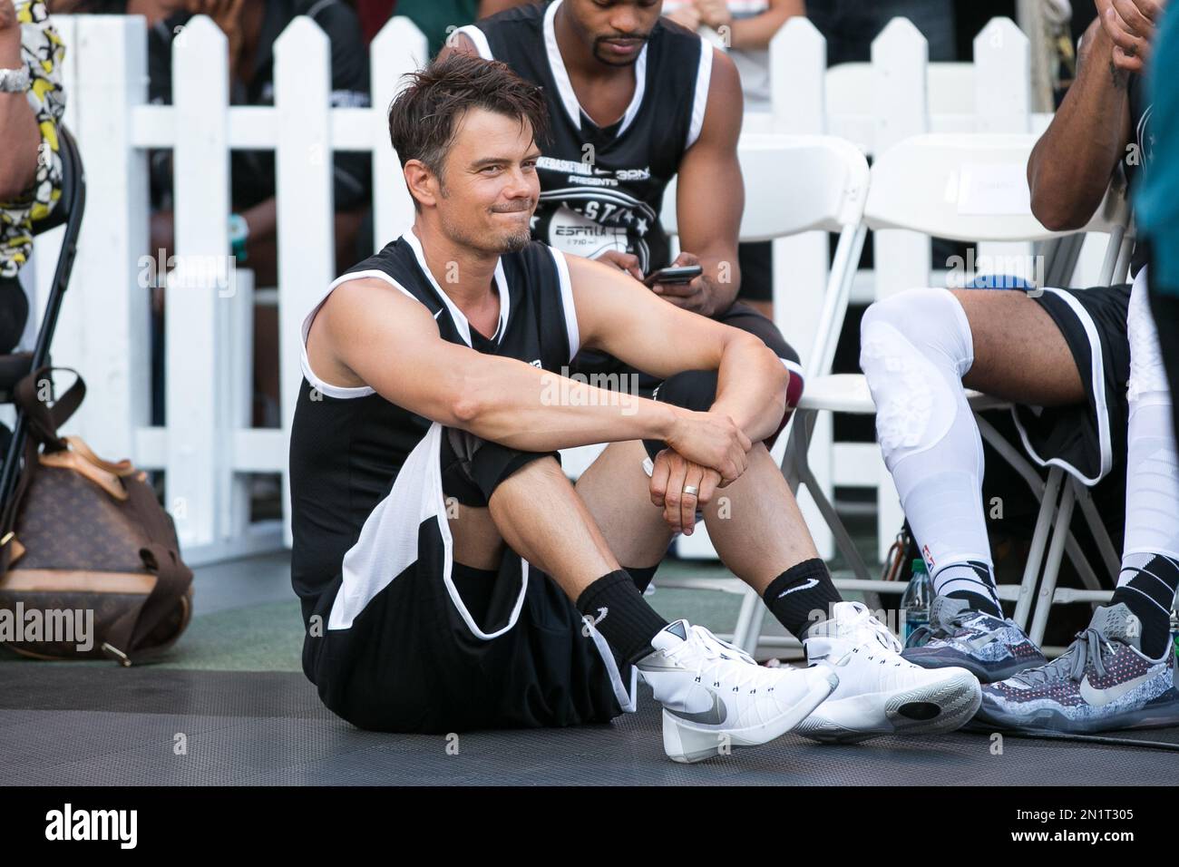 Josh Duhamel attends the Nike Basketball 3ON3 Tournament - ESPNLA 710 ...