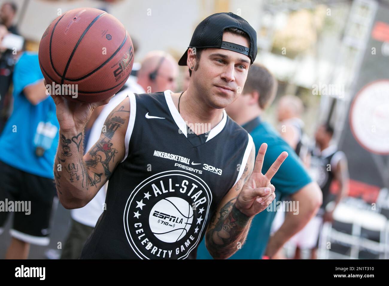 Ryan Cabrera attends the Nike Basketball 3ON3 Tournament - ESPNLA 710 ...