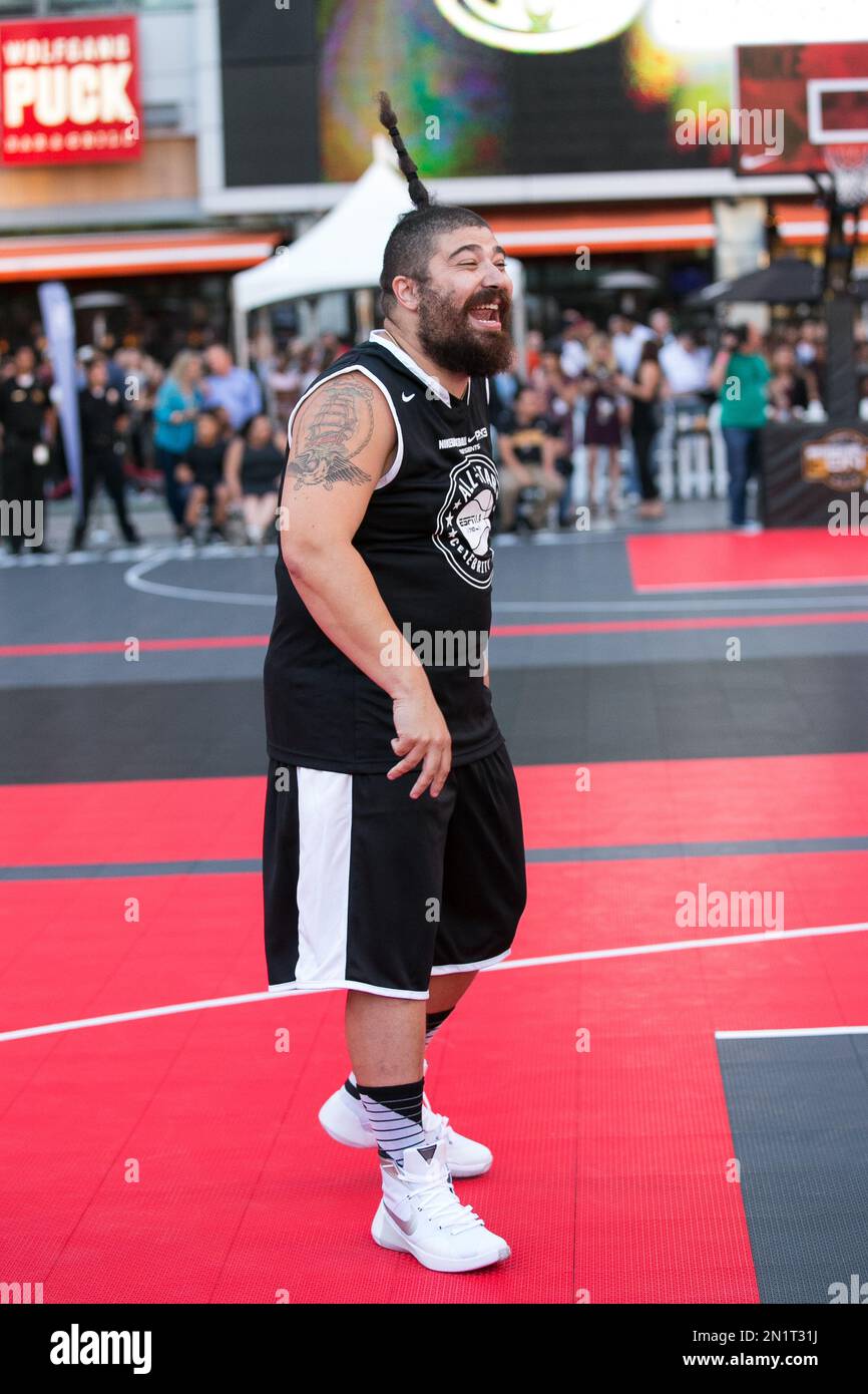 Josh "The Fat Jew" Ostrovsky plays in the Nike Basketball 3ON3 ...