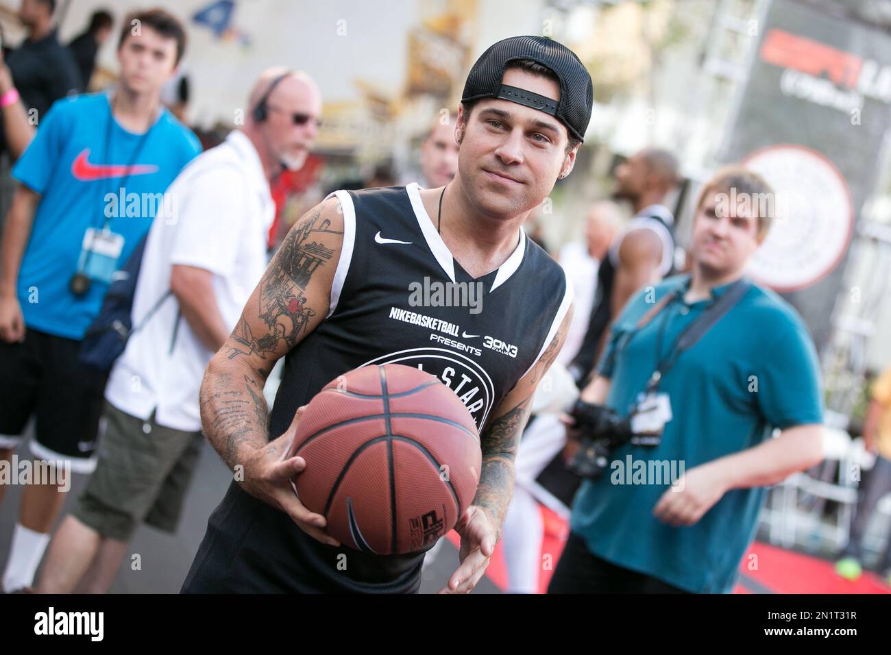 Ryan Cabrera attends the Nike Basketball 3ON3 Tournament - ESPNLA 710 ...