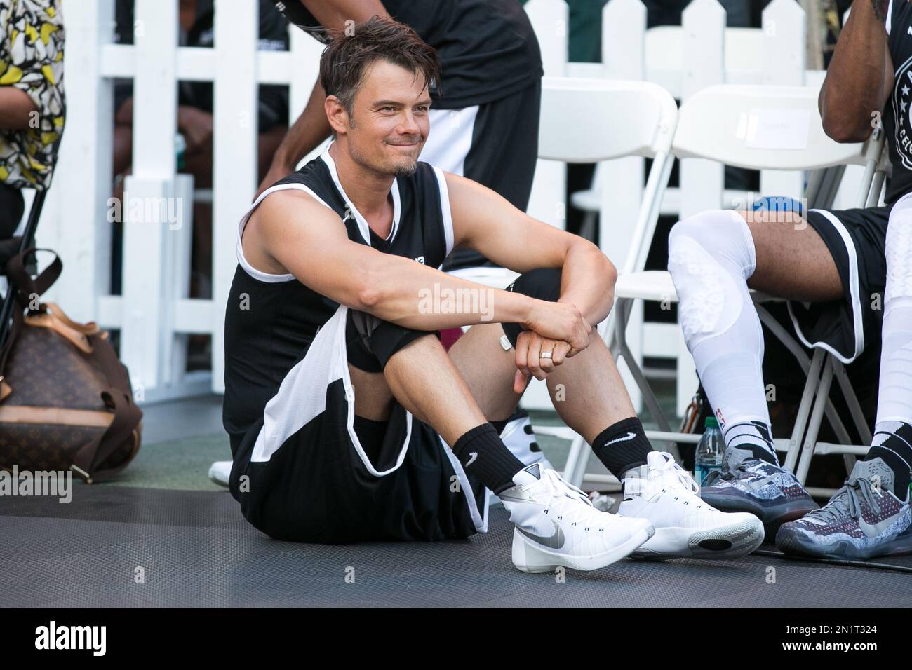 Josh Duhamel attends the Nike Basketball 3ON3 Tournament - ESPNLA 710 ...