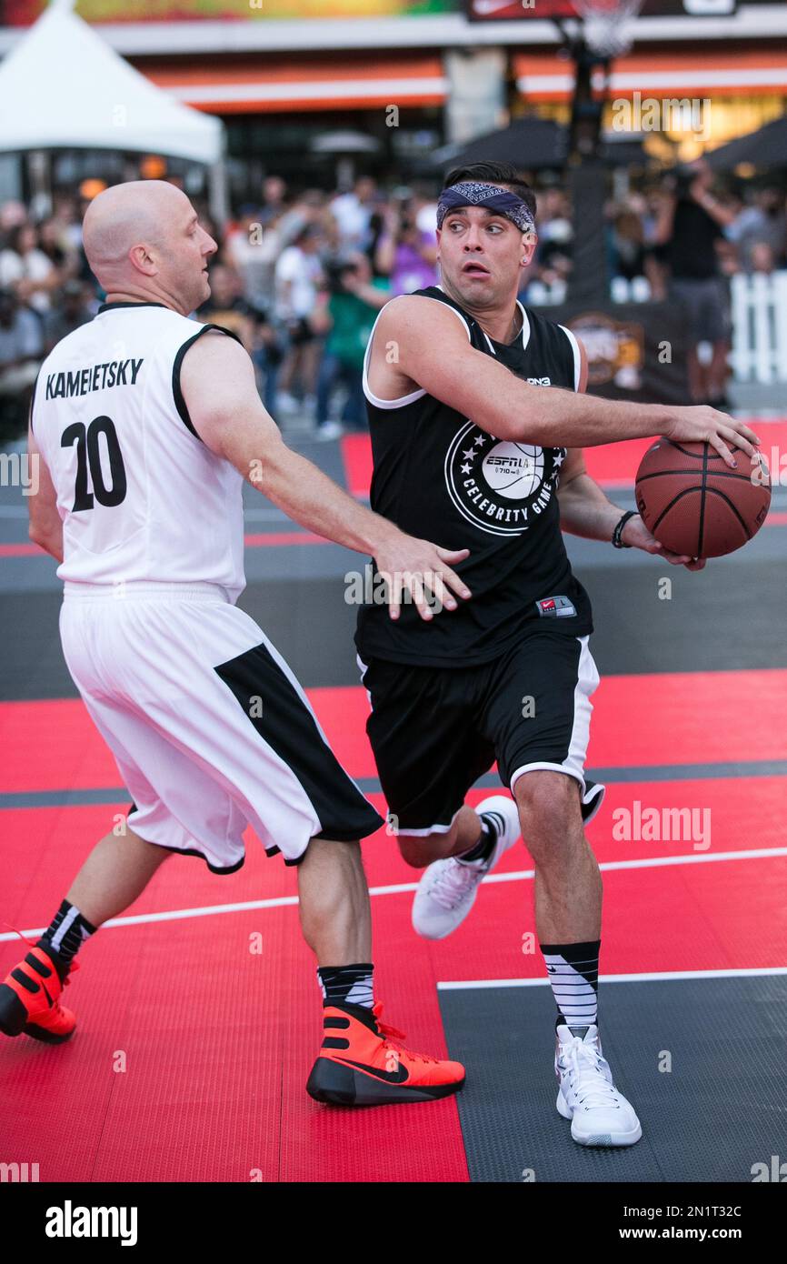 Mark Salling plays in the Nike Basketball 3ON3 Tournament - ESPNLA 710 ...