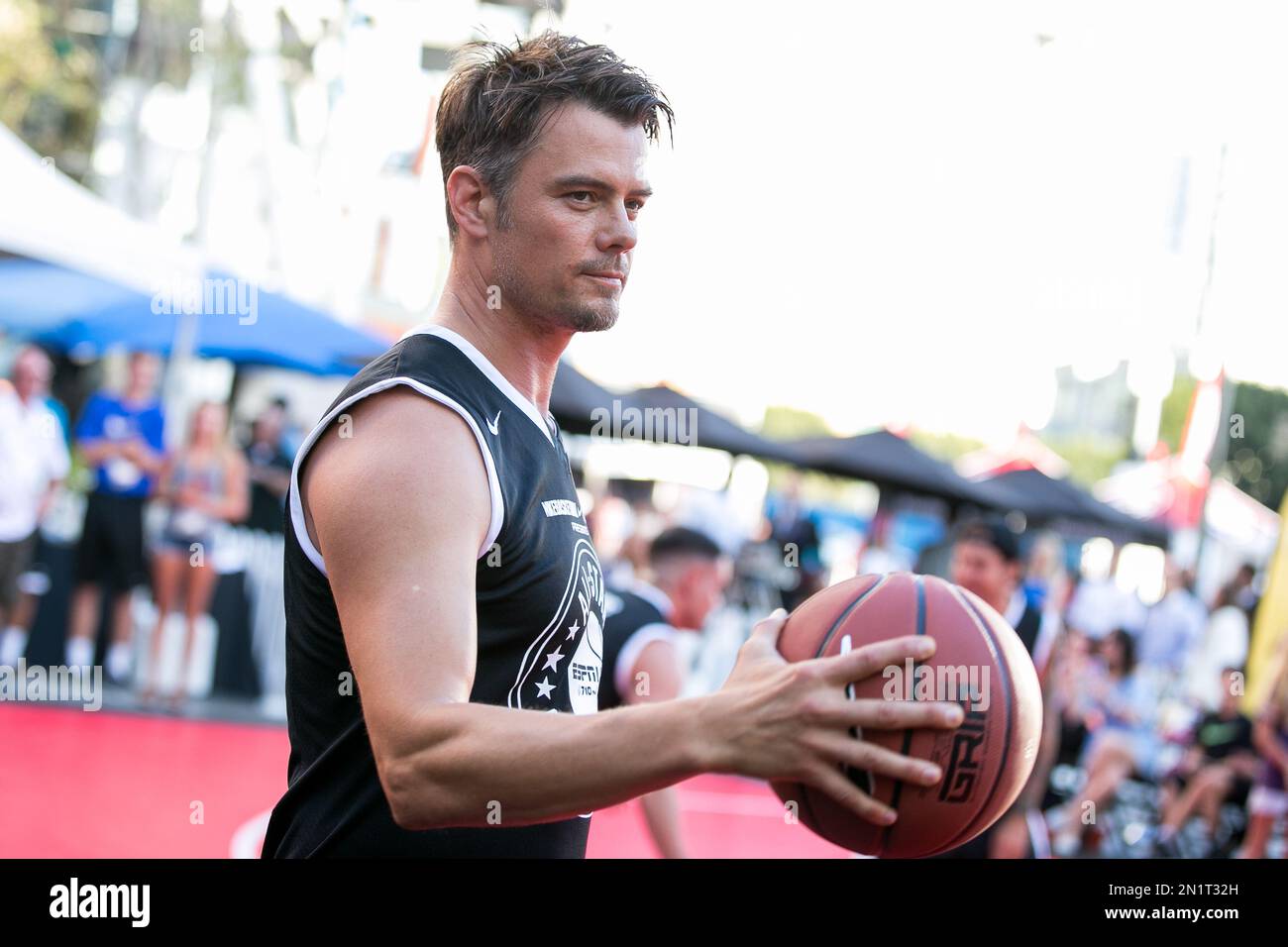 Josh Duhamel attends the Nike Basketball 3ON3 Tournament - ESPNLA 710 ...