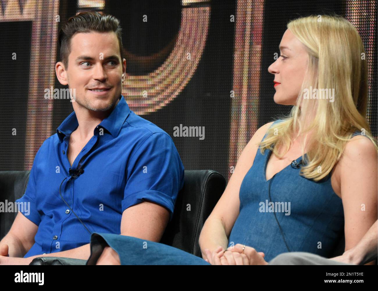 Matt Bomer, left, and Chloe Sevigny participate in the "American Horror ...