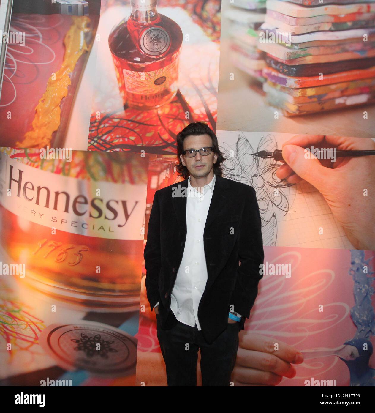 Artist Ryan McGinness is seen at the Hennessy V.S. launches limited ...