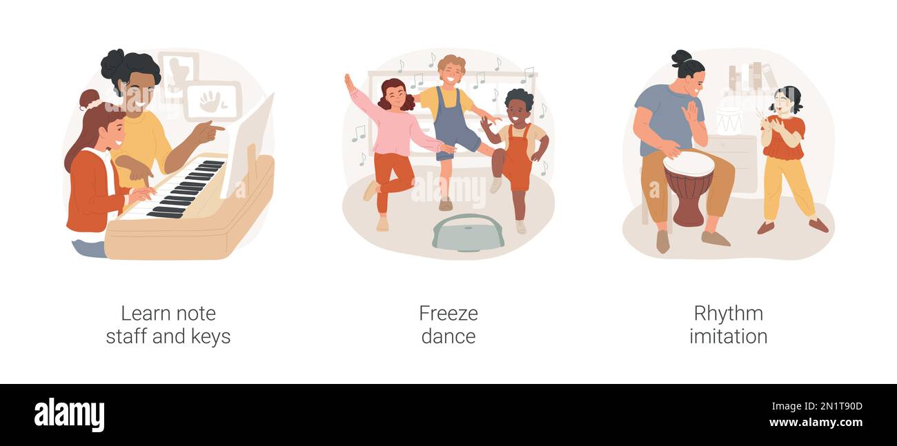 Baking together isolated cartoon vector illustration set. Baking ...