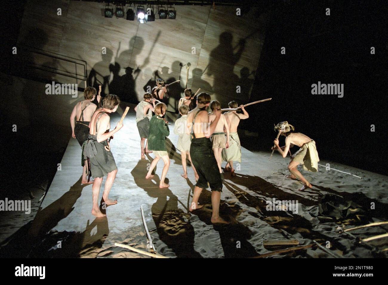 boys attacking and killing in LORD OF THE FLIES by William Golding at ...