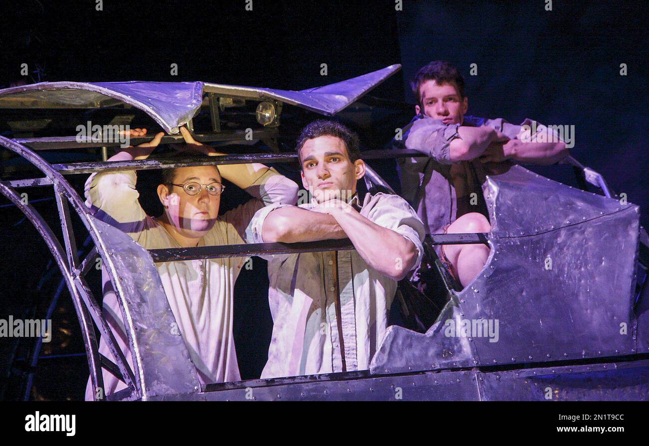 l-r: Dominic Doughty (Piggy), Davood Ghadami (Ralph), Michael Sewell ...