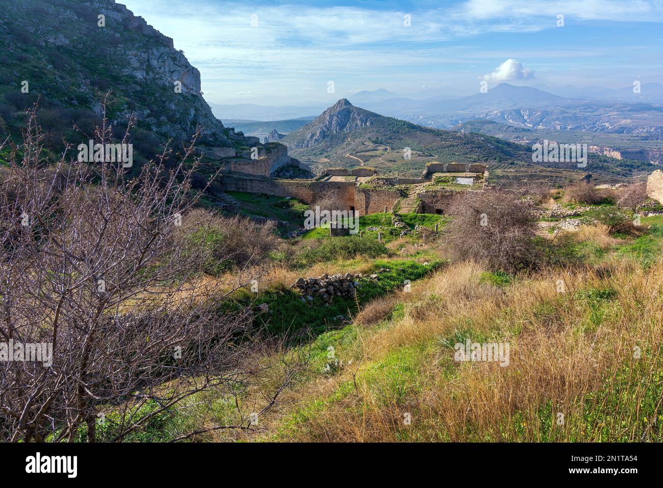 Acrocorinth, Upper Corinth fortress, the acropolis of ancient Corinth ...