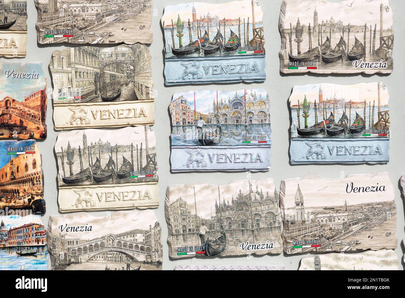 Italy, Venice, tourist souvenir fridge magnets for sale Stock Photo - Alamy