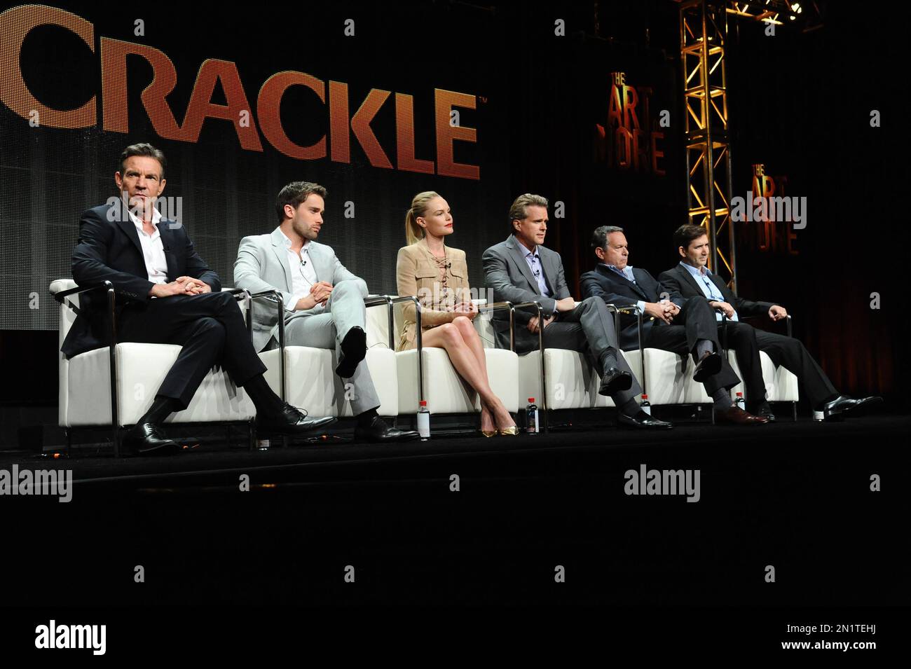 Actors Dennis Quaid, from left, Christian Cooke, Kate Bosworth and Cary ...