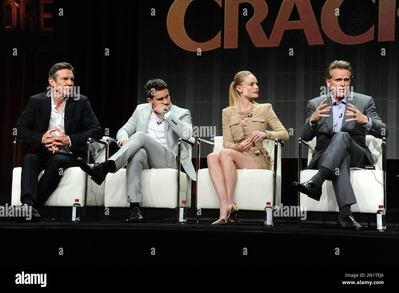 Actors Dennis Quaid, from left, Christian Cooke, Kate Bosworth and Cary ...
