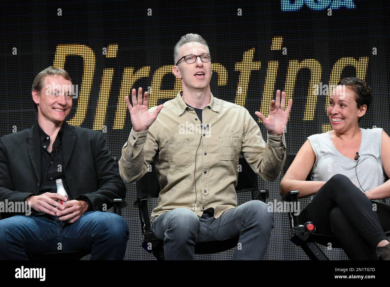 Writer Alec Berg, from left, directors Michael Blieden, and Zetna ...