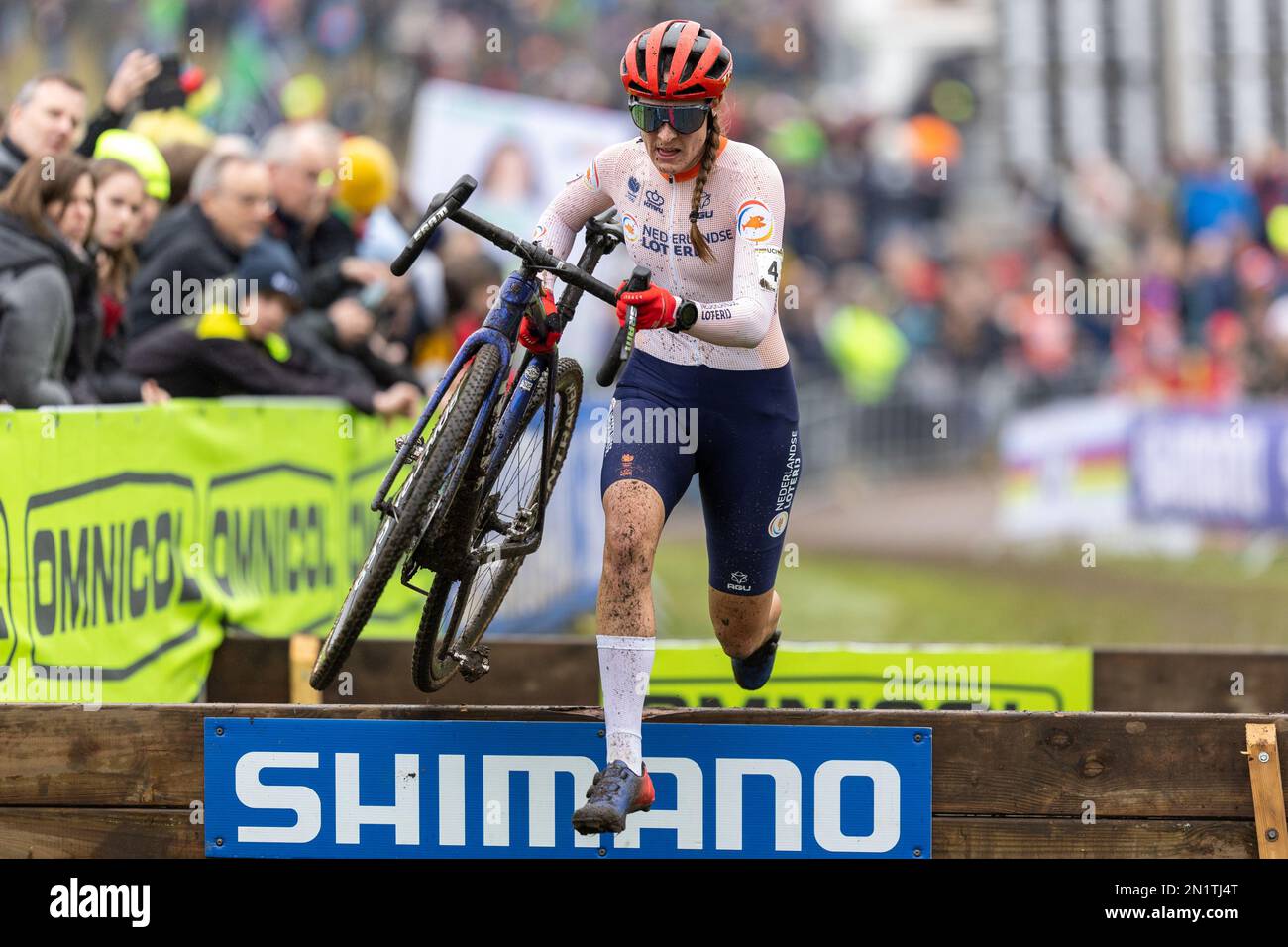 Hoogerheide, Netherlands. , . ELITE WOMEN, #4, BRAND Lucinda of the ...