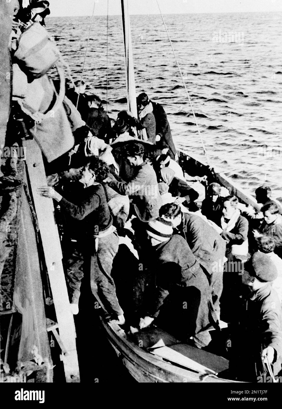 Survivors, including six children, of the SS City of Benares, near the ...