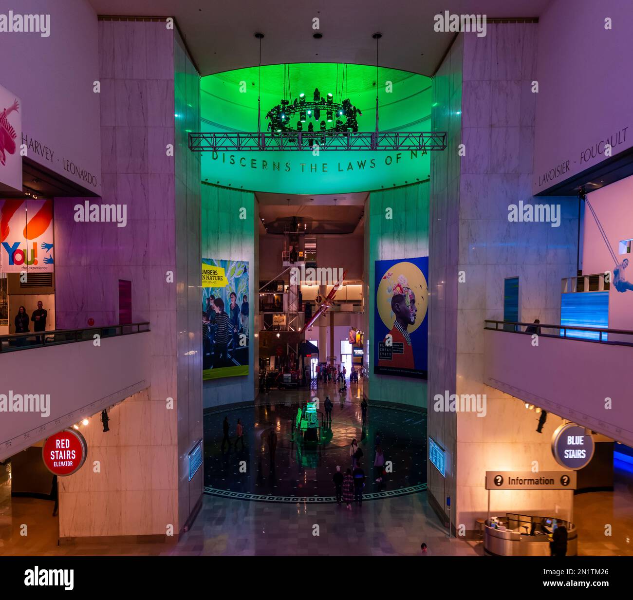 Chicago, IL, USA - February 6, 2023: Main lobby of the Museum of ...
