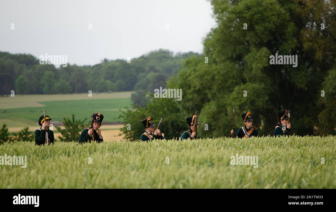The battle of waterloo flags hi-res stock photography and images - Alamy