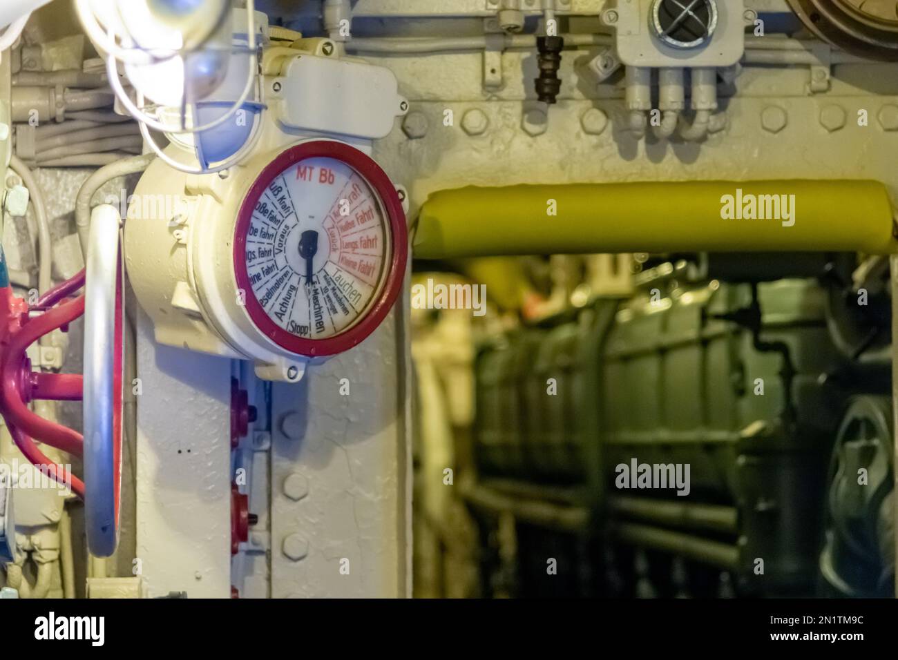 Chicago, IL, USA - February 6, 2023: Interior of the German submarine U ...