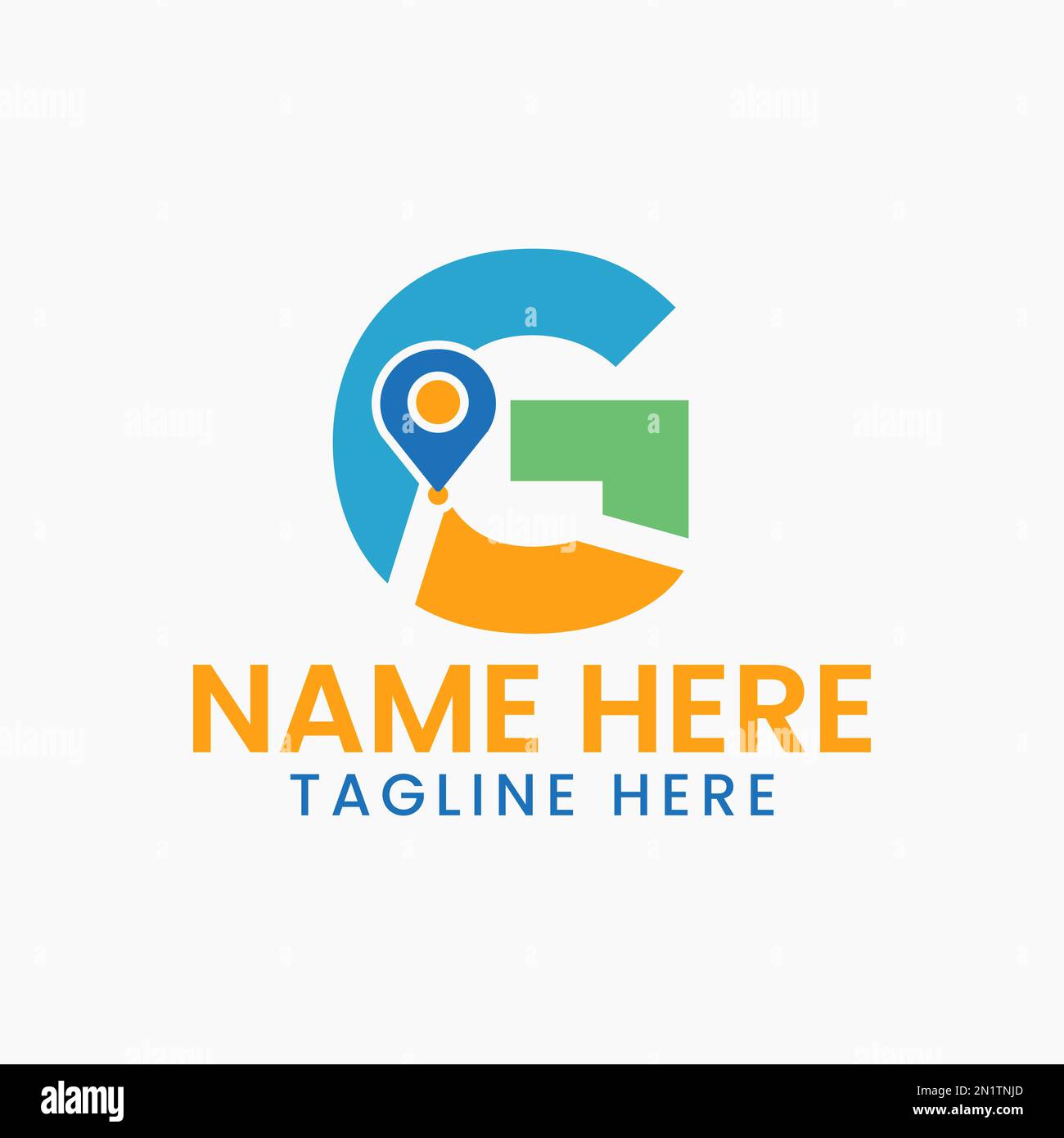 Letter G Location Logo Concept With Gps Symbol, Pin Icon Template Stock ...