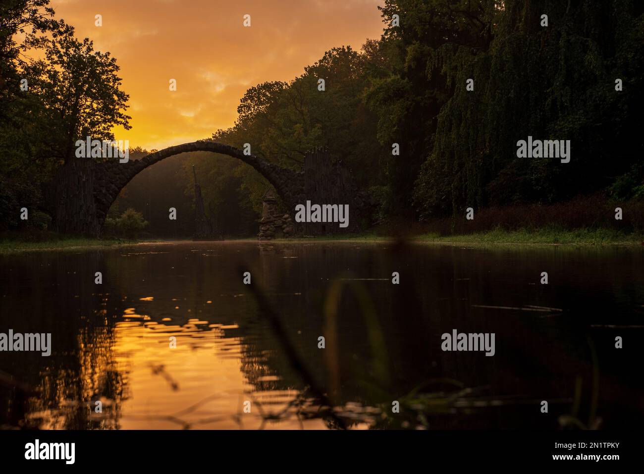 View of Devils bridge in Germany in Saxony Stock Photo - Alamy