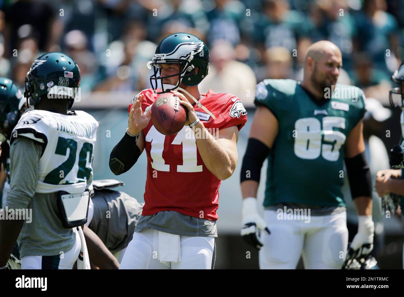 Philadelphia Eagles quarterback Tim Tebow (11) during practice at NFL ...