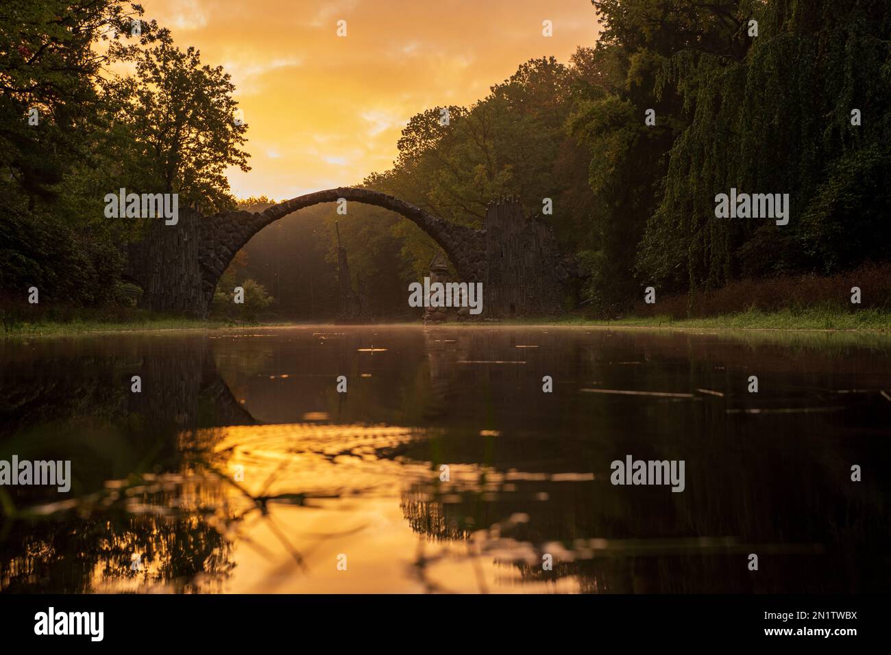 View of Devils bridge in Germany in Saxony Stock Photo - Alamy